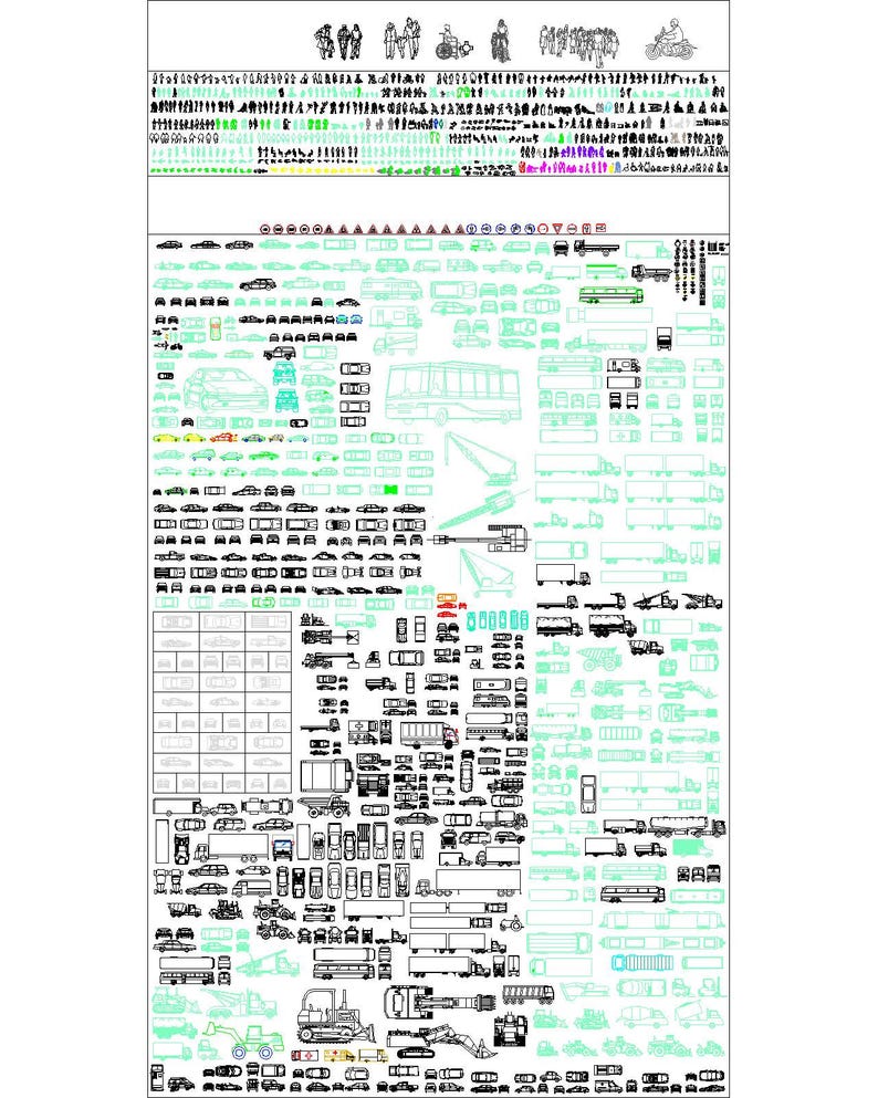 2D Autocad Architectural Drawing Symbols - Etsy