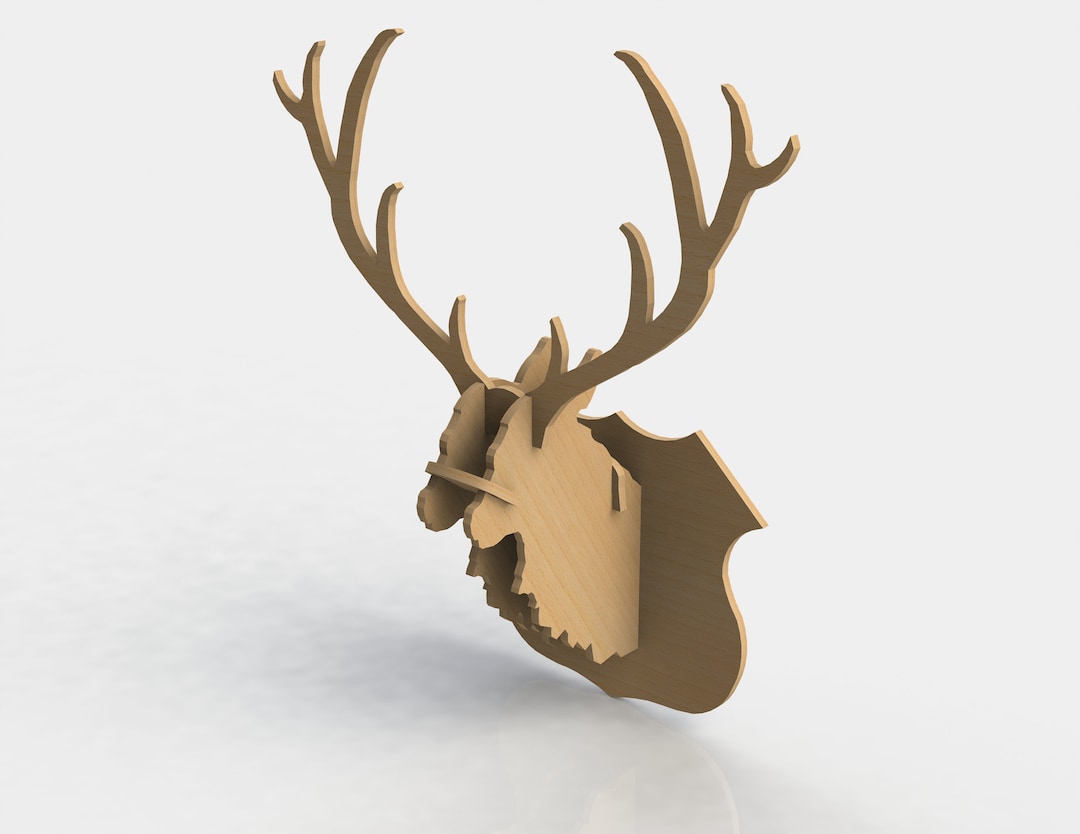 Lasercut Deer Head Cad Model - Etsy