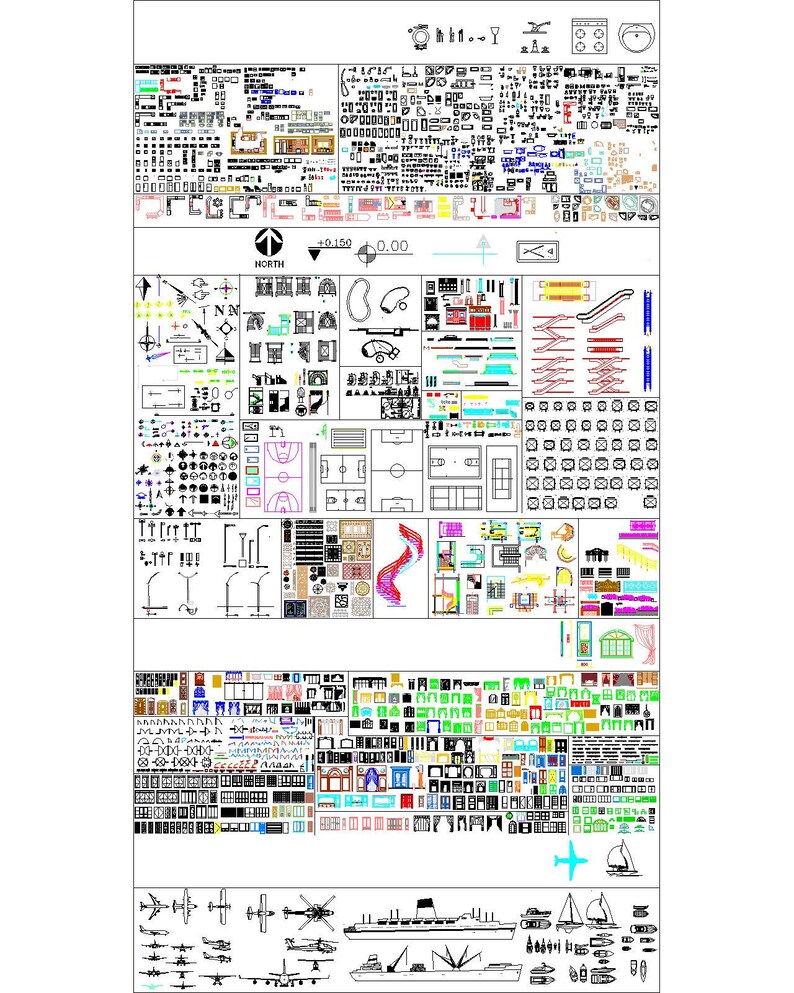 2D Autocad Architectural Drawing Symbols - Etsy