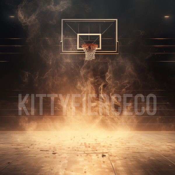Basketball Backdrop Overlay - Etsy