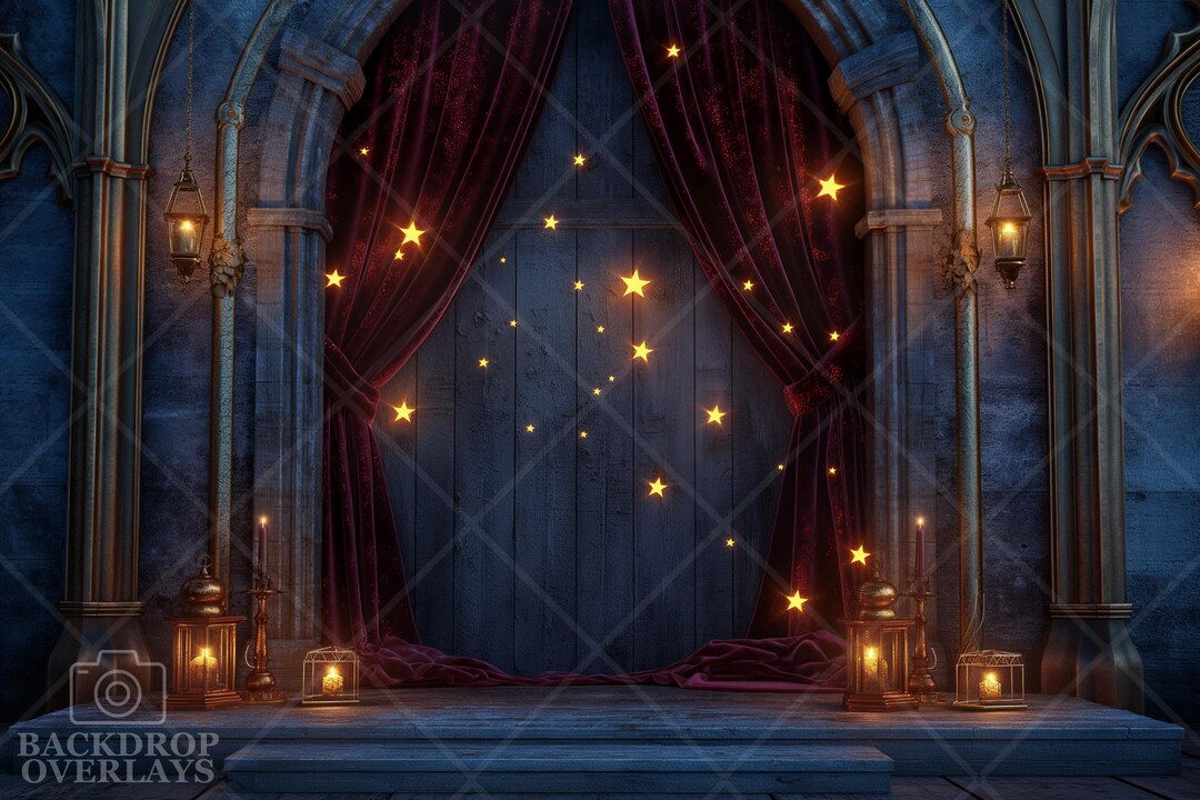 Magical Stage Digital Backdrop Cosplay Portraits Fantasy Photography ...