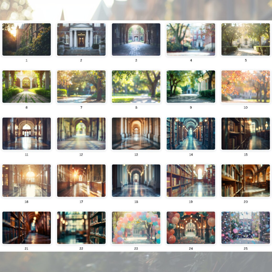 Graduation Digital Backdrops Professional Headshot Soft Focus ...