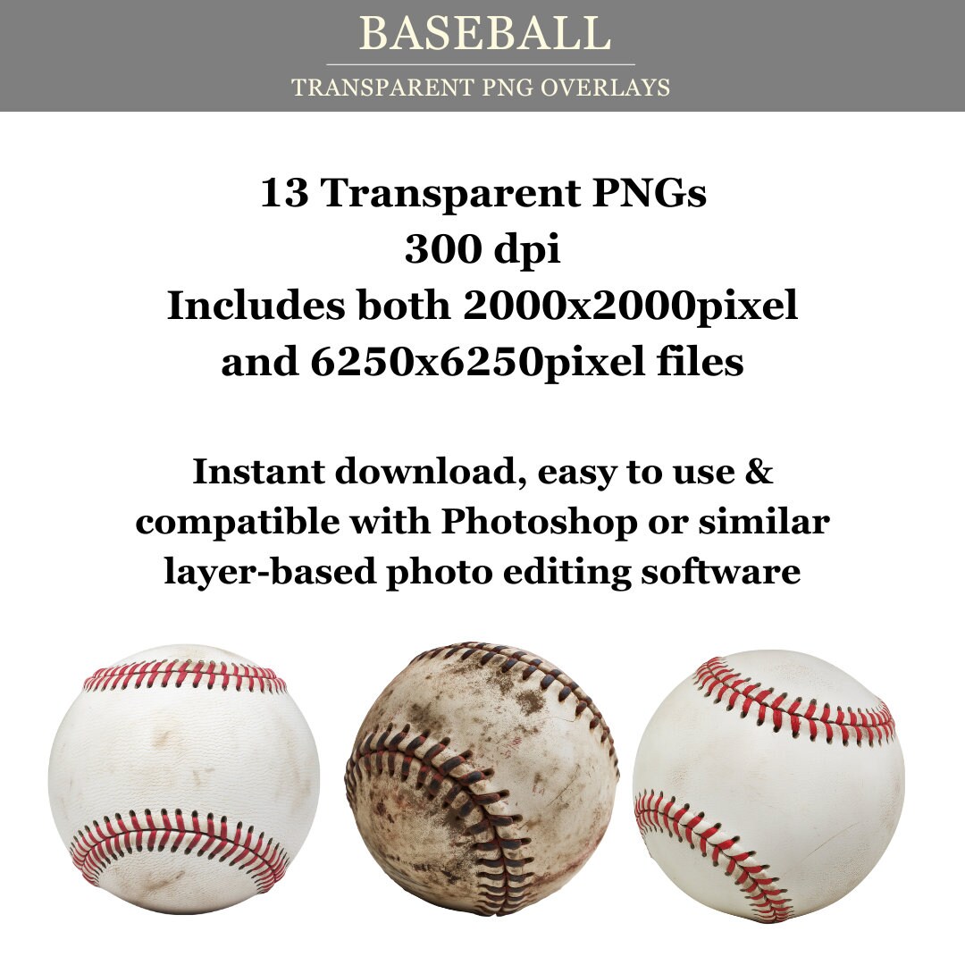 Baseball Transparent PNG Overlays Vintage Baseball Clipart Sports ...