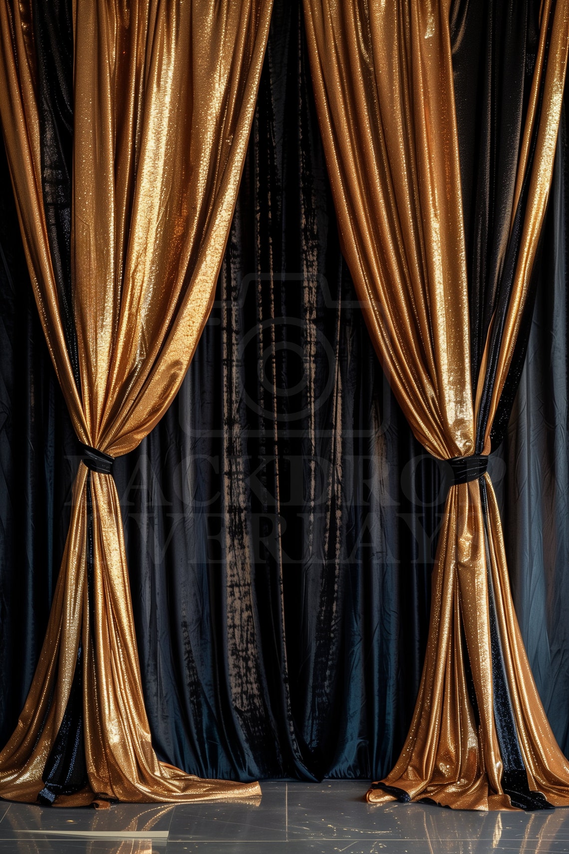 Graduation Digital Backdrop Formal Event Photography Background Gold ...