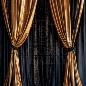 Graduation Digital Backdrop Formal Event Photography Background Gold ...