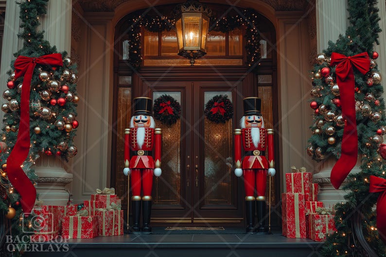 Nutcracker Christmas Digital Backdrop Holiday Portrait Photography ...