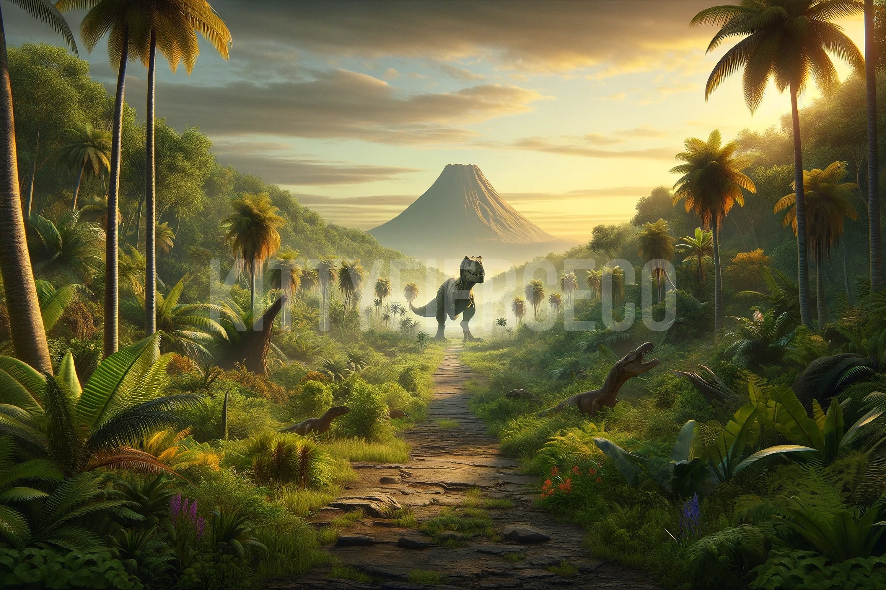 Dinosaur Digital Backdrops T Rex Jungle Jurassic Photography ...