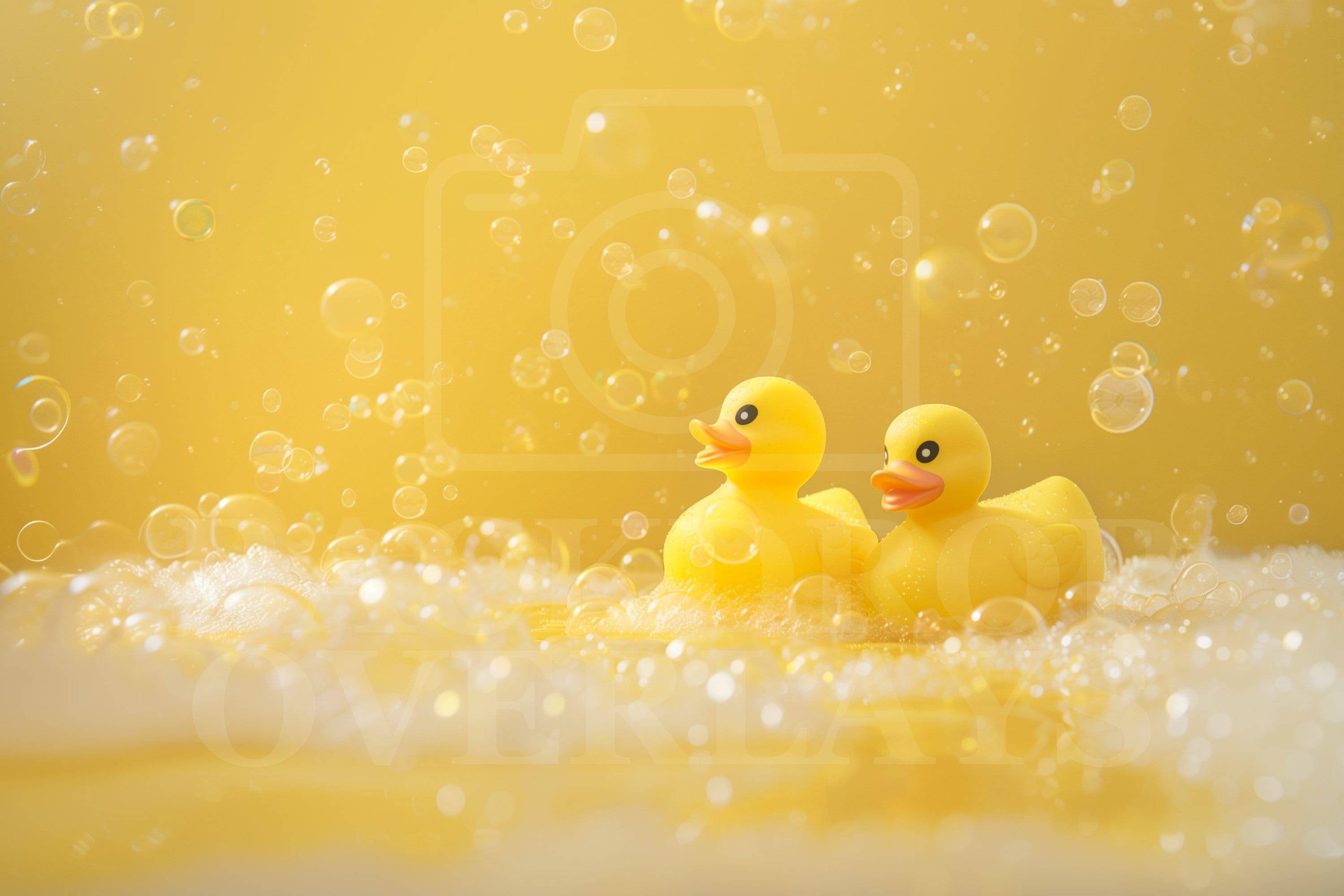 Kids Digital Backdrop Rubber Ducks Photography Background Whimsical ...