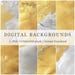 Silver Gold Foil Digital Paper Backgrounds Textured Backdrop Junk ...