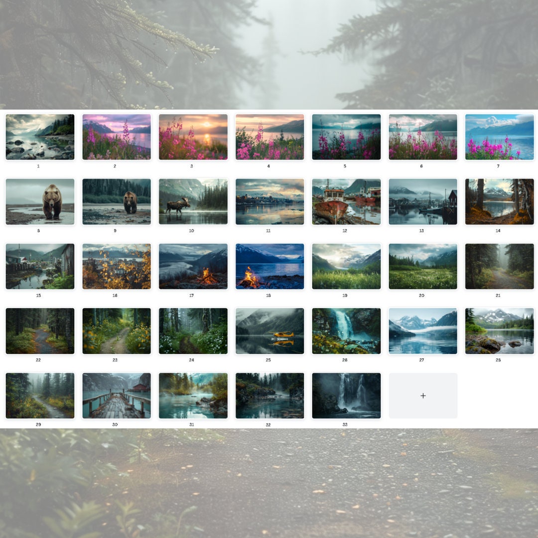 Alaska Wilderness Digital Backdrops Soft Focus Portrait Backgrounds ...