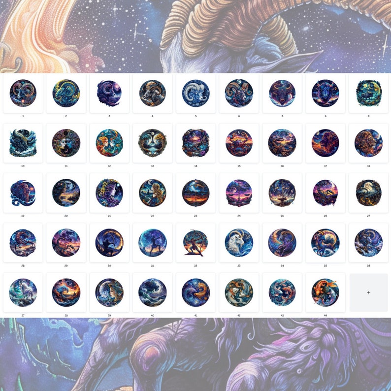 Zodiac Overlays Transparent PNG Photoshop Overlays Celestial Astrology ...
