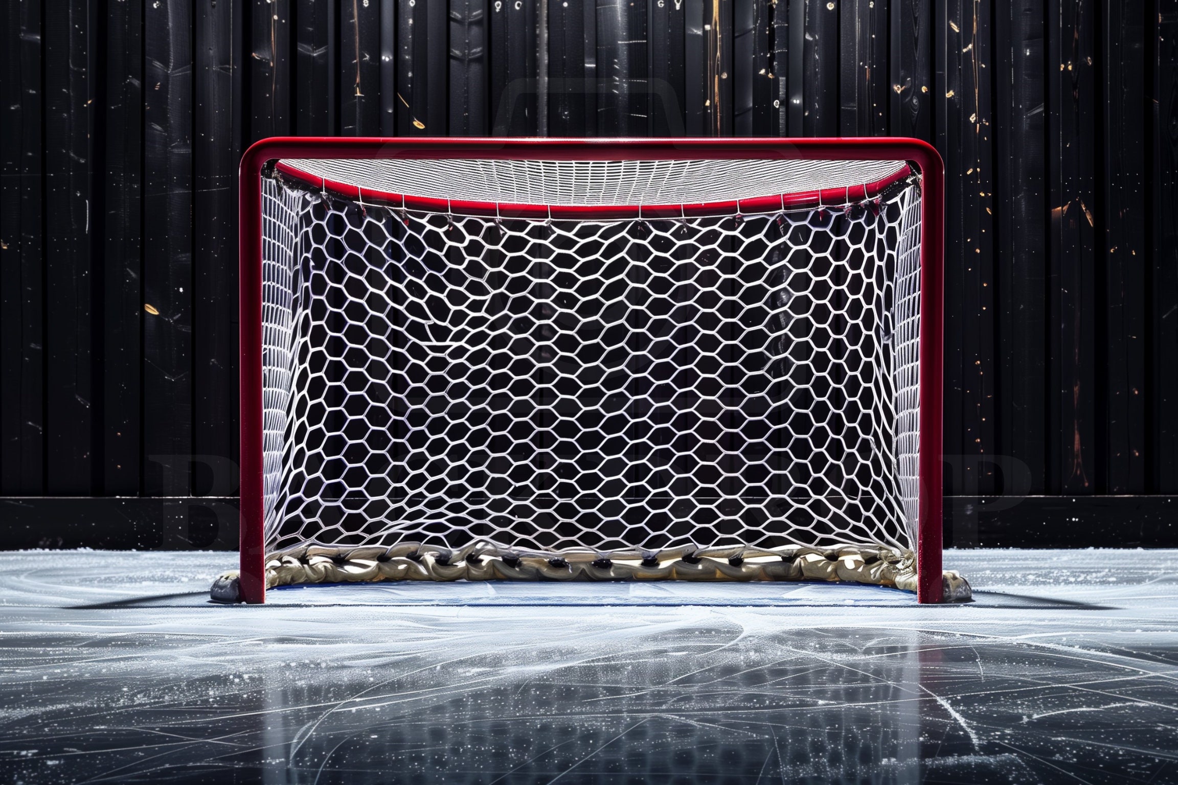 Hockey Digital Backdrop Ice Rink Digital Background Goalie Sports ...