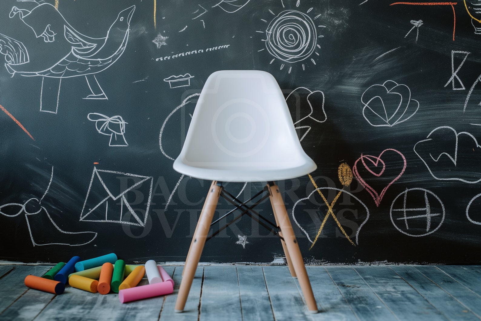 Back to School Portrait Digital Backdrops Graduation Background ...