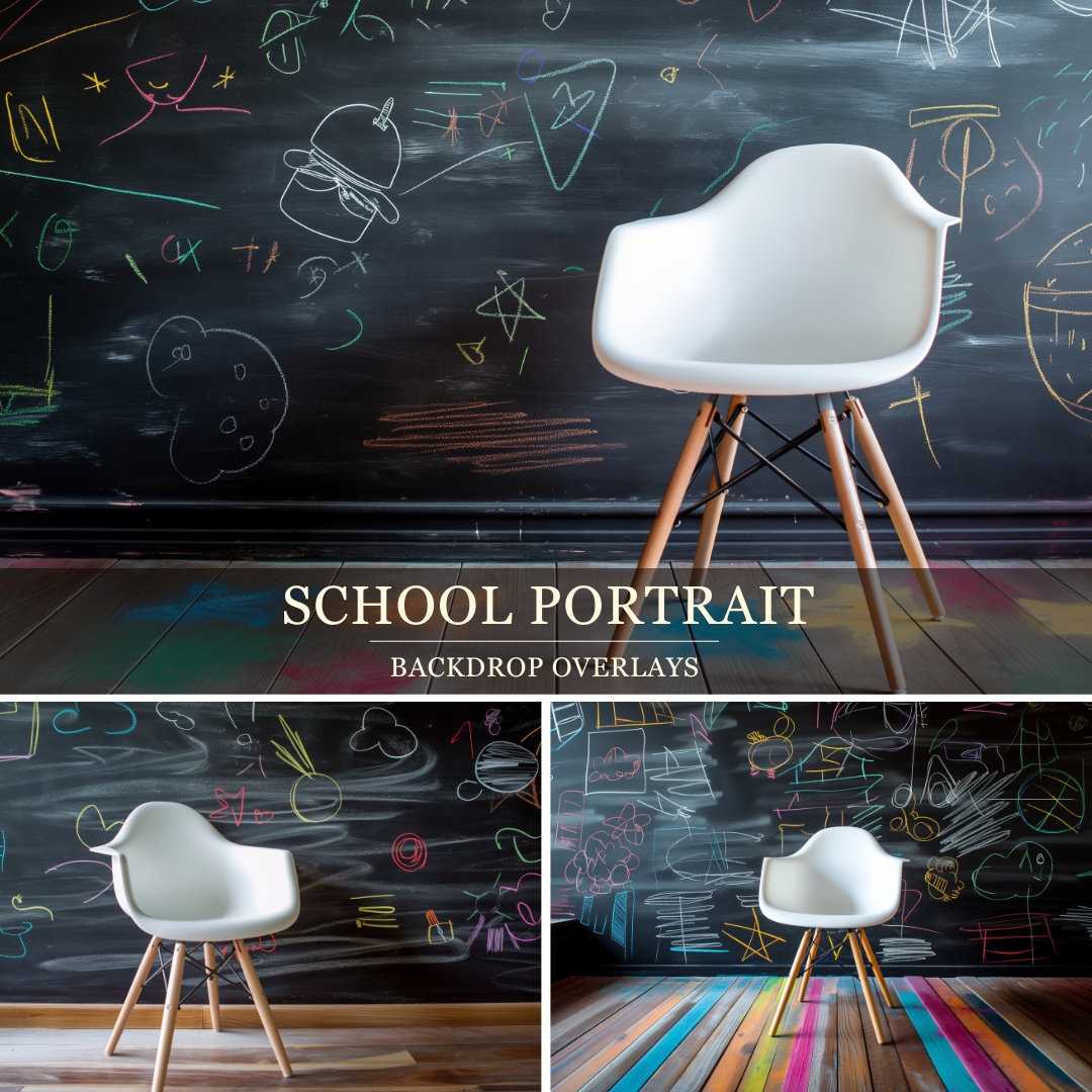 School Portrait Digital Backdrops Graduation Background Kindergarten ...