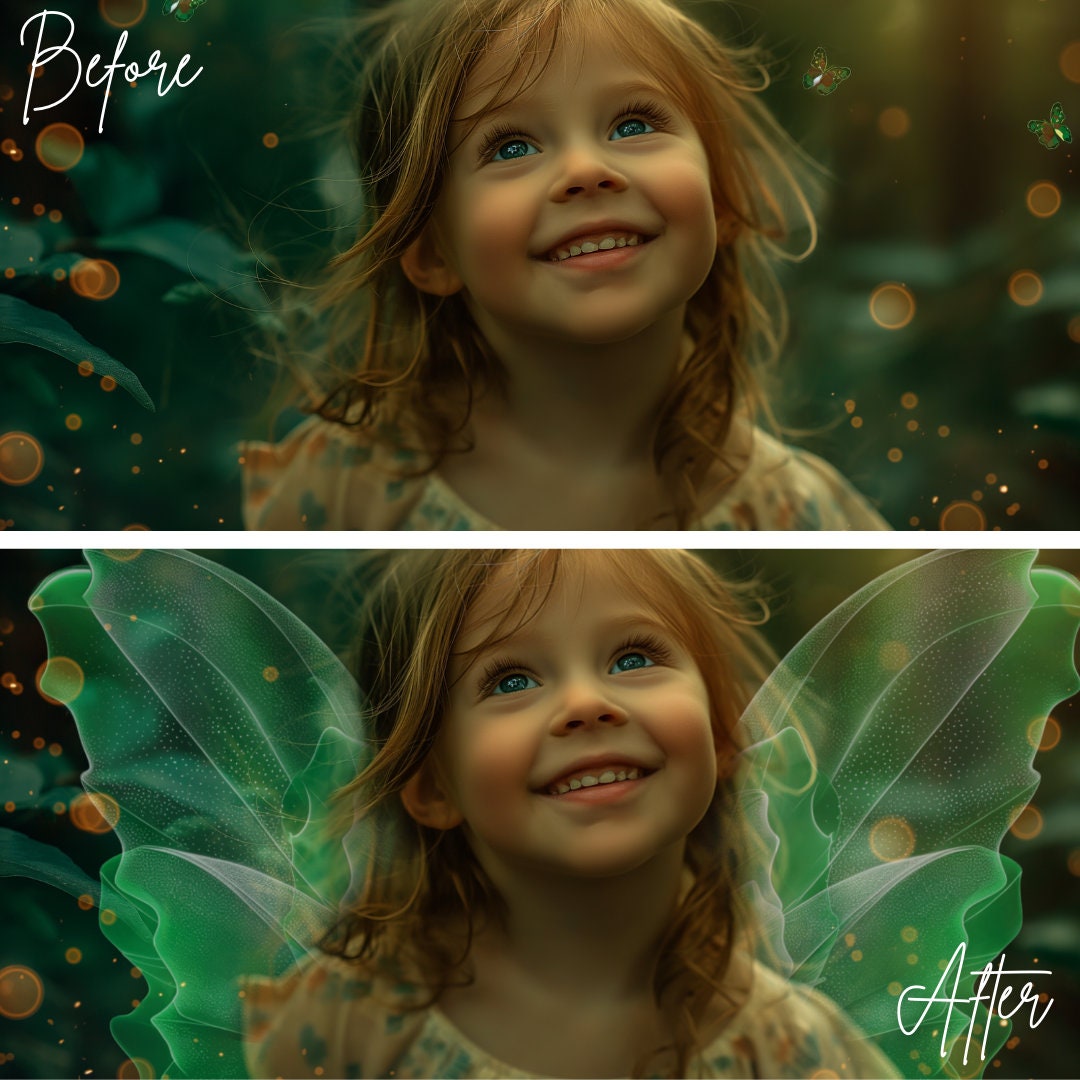 Fairy Wings Overlays Magical Fairy Tale Studio Photo Props Digital ...