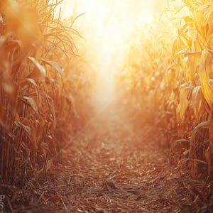 Autumn Cornfield Digital Backdrop Harvest Photography Background Studio ...