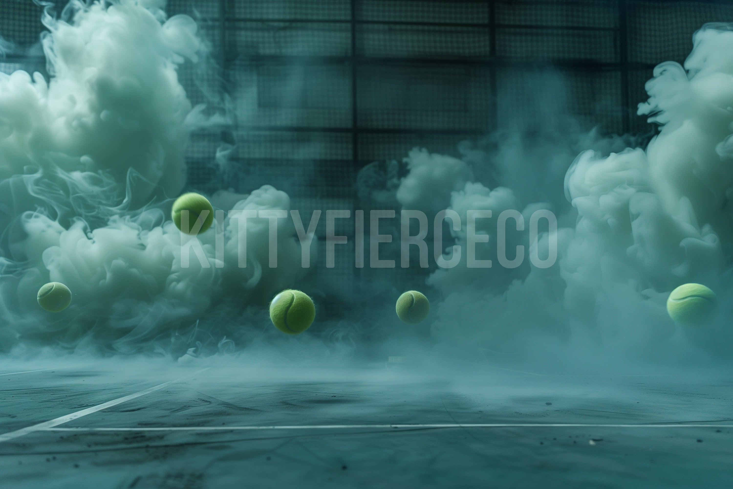 Tennis Digital Backdrop Tennis Balls Digital Background Sports Poster ...