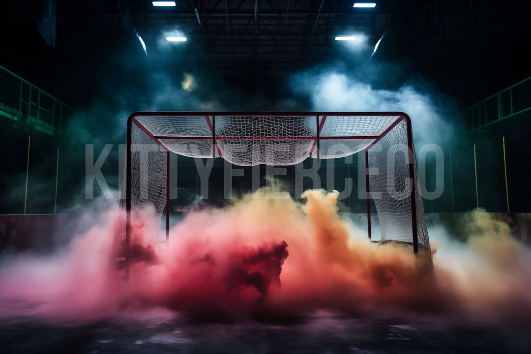Hockey Digital Backdrop Ice Rink Digital Background Goalie Sports ...