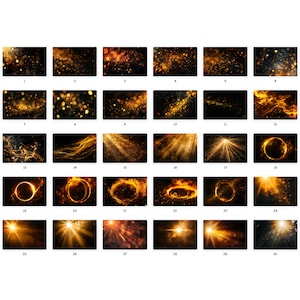 Gold Bokeh Glitter Overlays Sunset Golden Hour Photography Effects ...