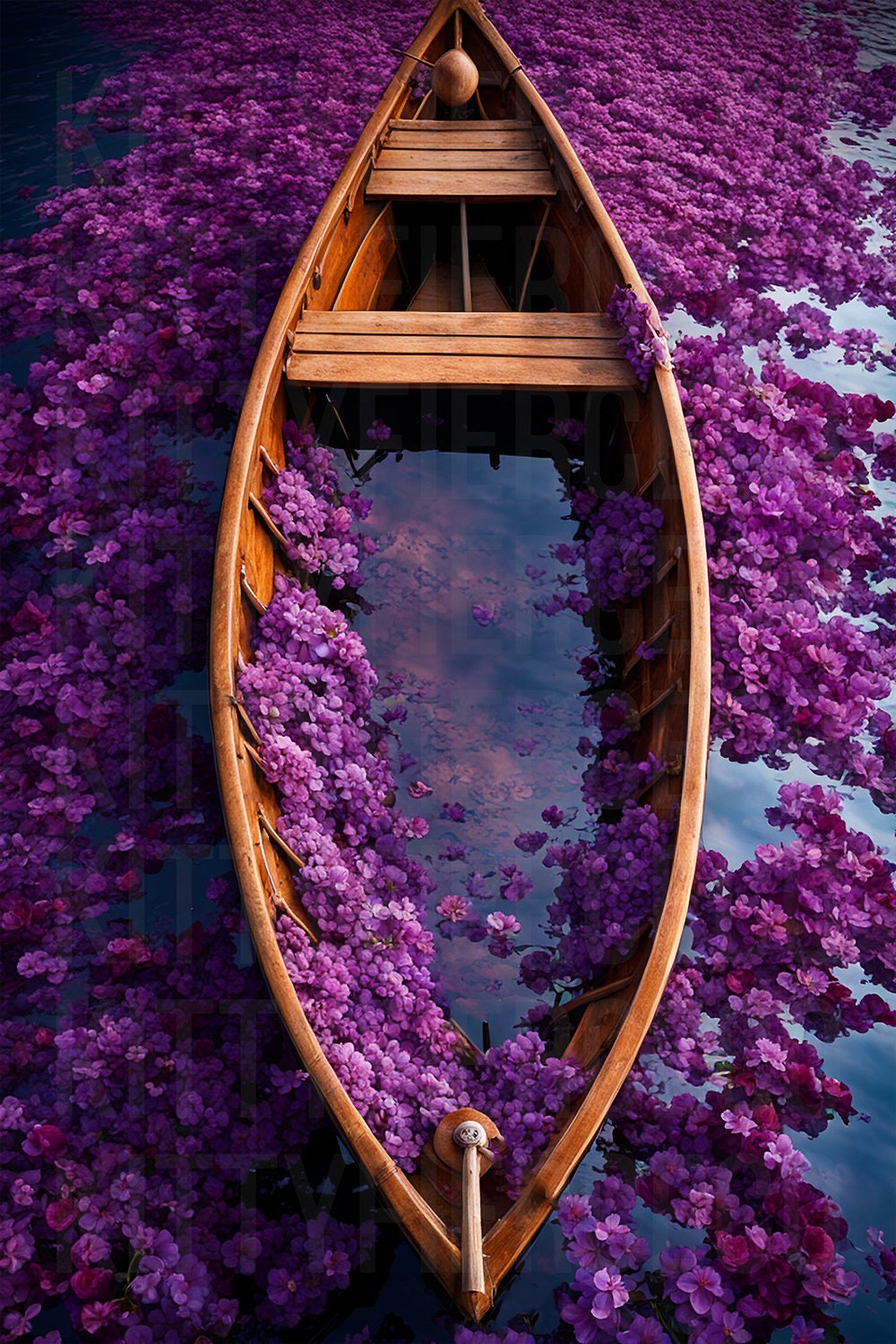Floral Digital Backdrops Fine Art Row Boat Digital Backgrounds Romantic ...