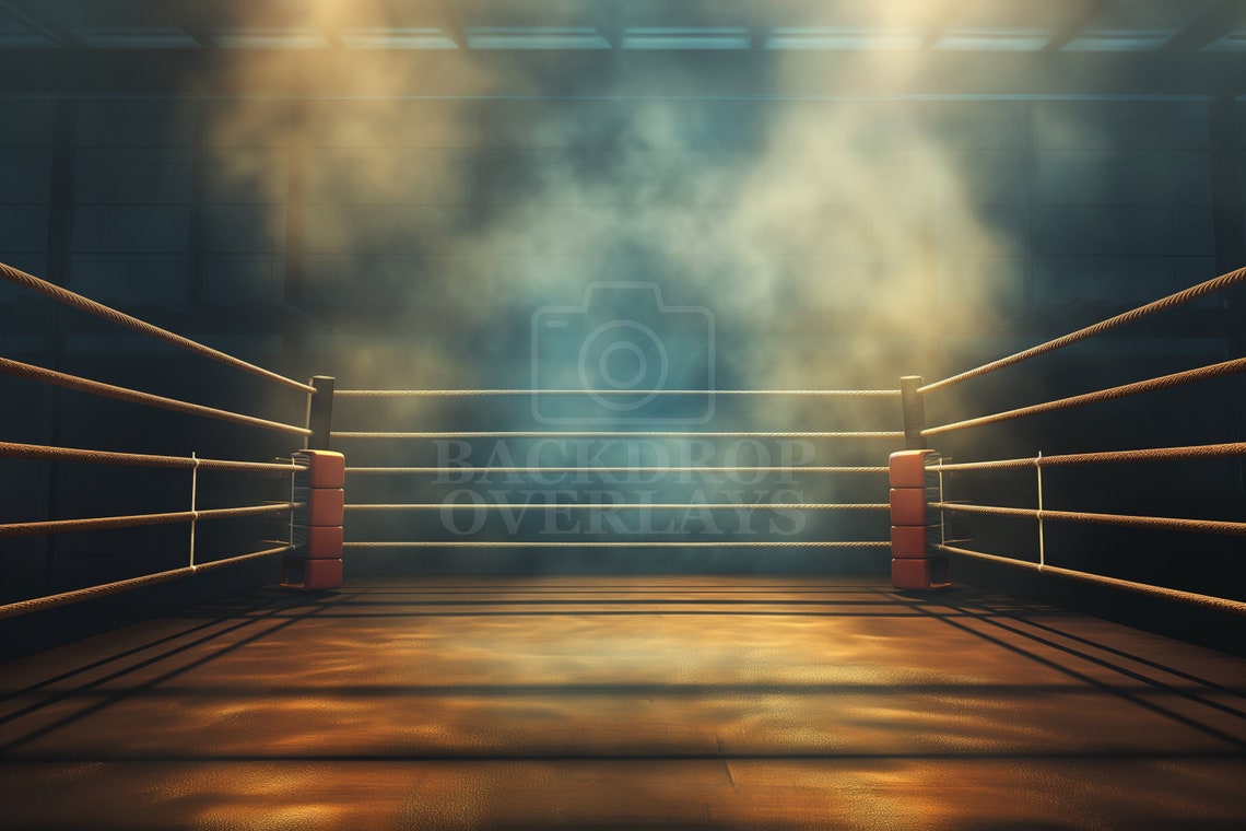 Boxing Ring Digital Backdrop Sports Poster Background Professional ...