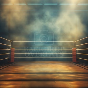Boxing Ring Digital Backdrop Sports Poster Background Professional ...