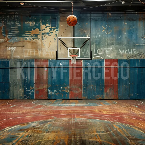 Basketball Digital Backdrop Basketball Digital Background Sports Poster ...
