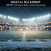 Football Field Digital Backdrop Snowy Stadium Lights Winter Game Day ...