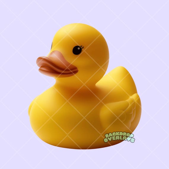 Patito De Goma Fondo Transparente