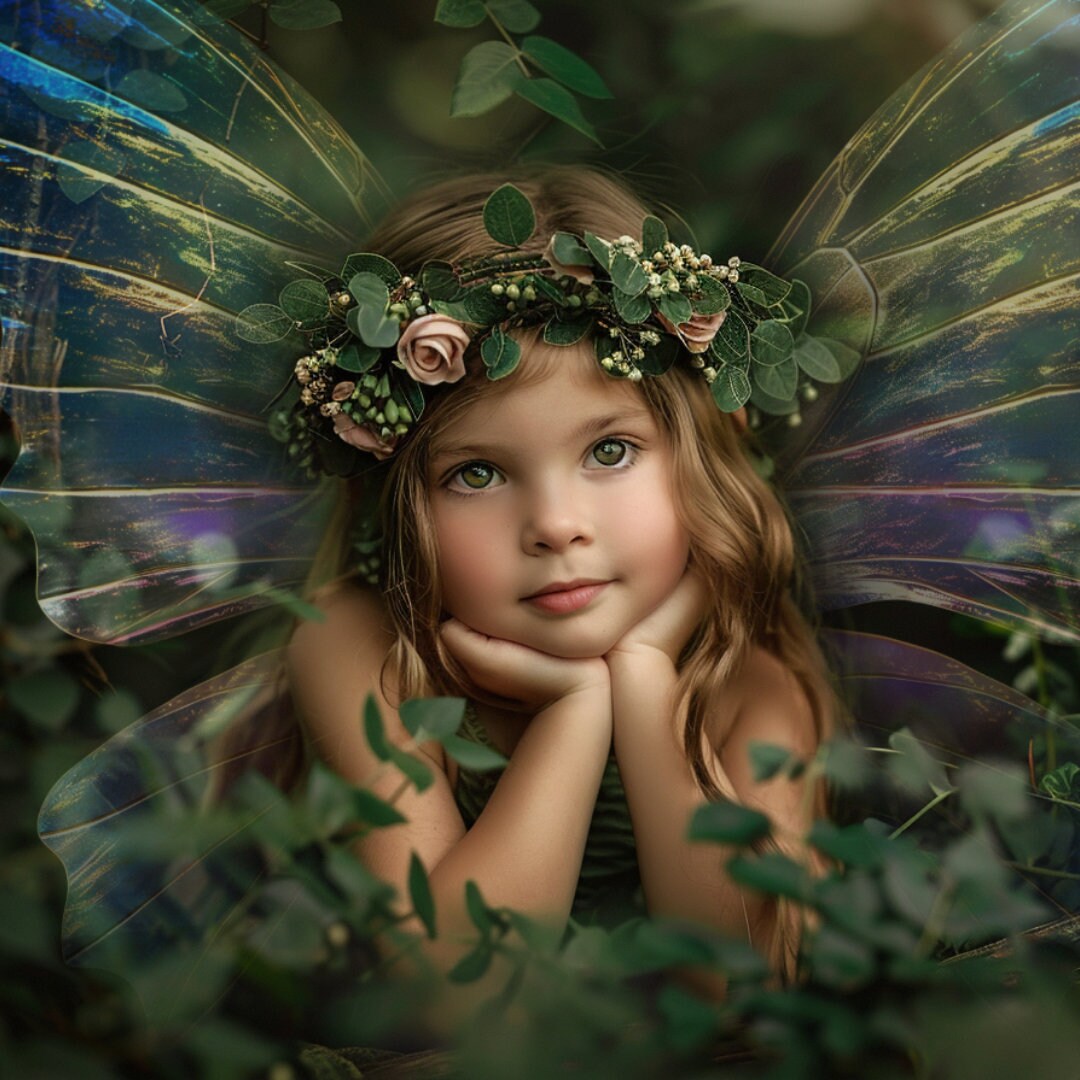 Fairy Wings Overlays Magical Fairy Tale Studio Photo Props Digital ...