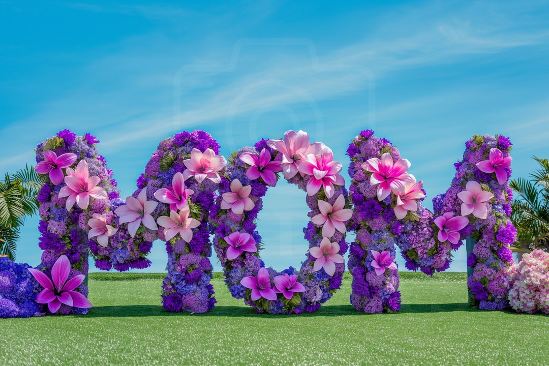 Mothers Day Digital Backdrop Floral Spring Digital Background Mom ...