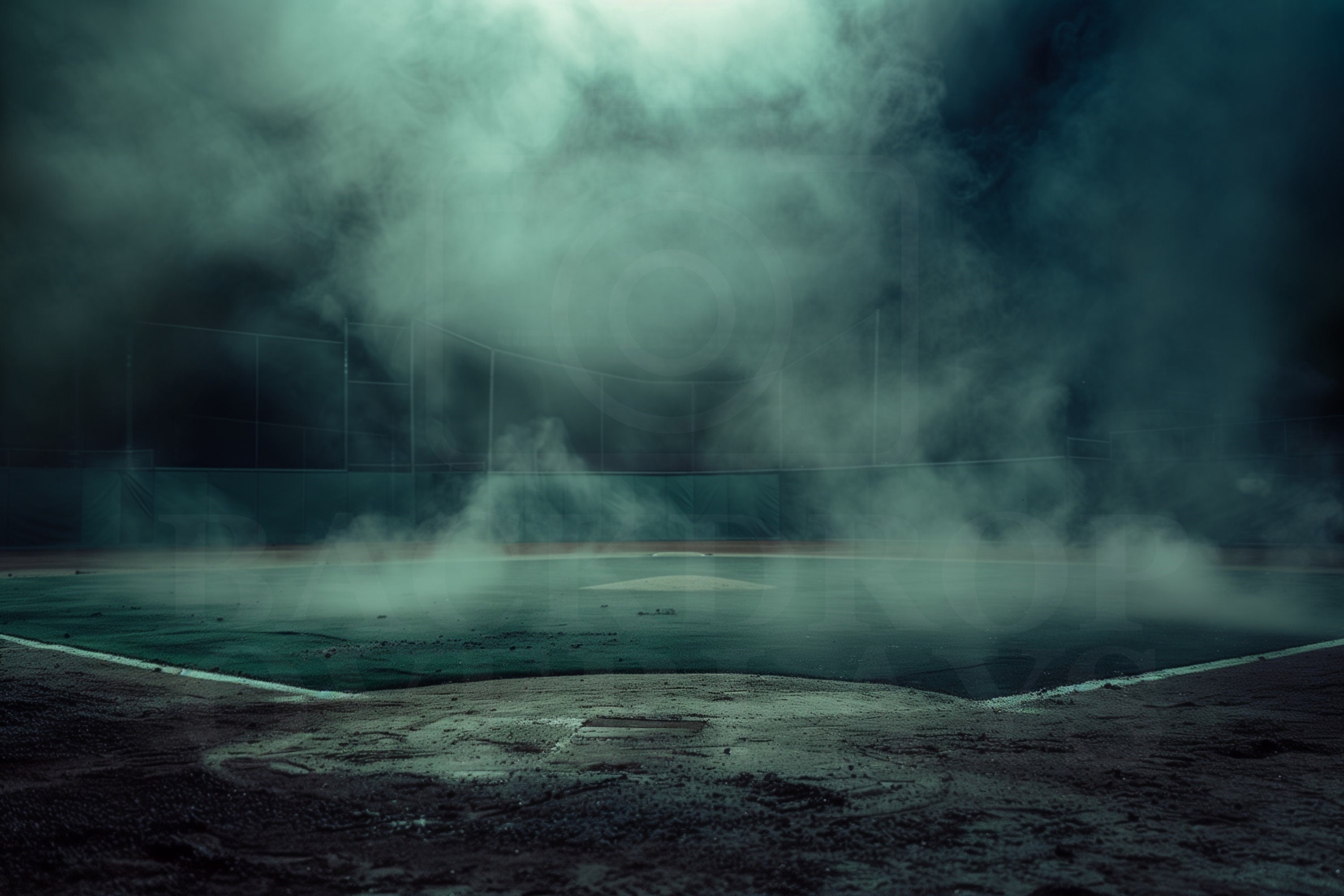 Baseball Digital Backdrop Baseball Field Digital Background Sports Team ...