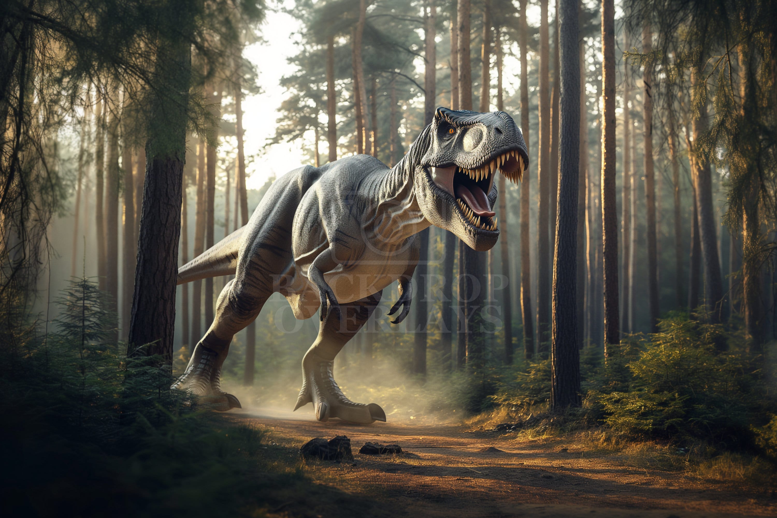 Dinosaur Digital Backdrop Fantasy Photography Background Whimsical ...