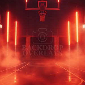 Basketball Digital Backdrop Sports Poster Background Custom Senior ...