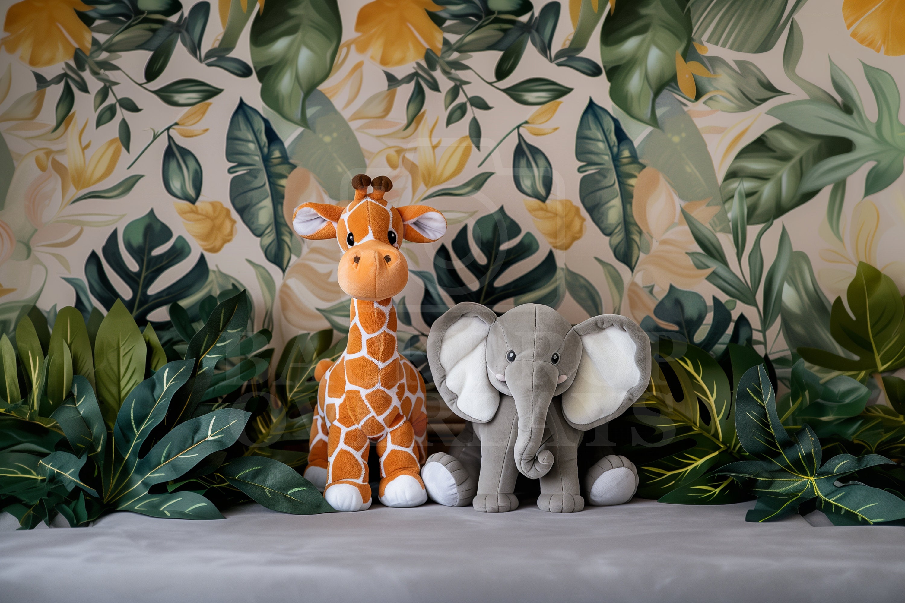 Studio Digital Backdrop Safari Animals Background Kids Whimsical ...