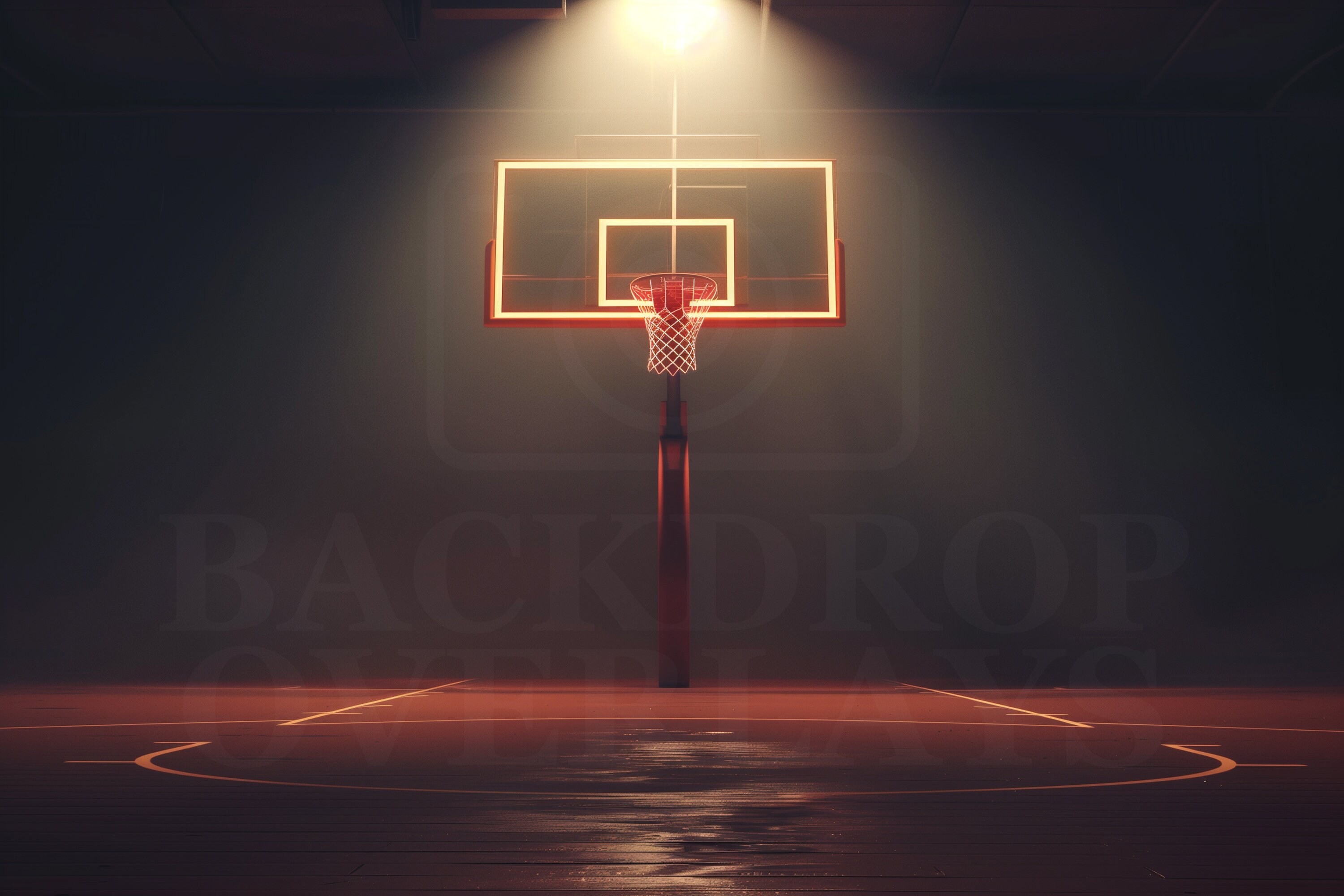 Basketball Digital Backdrop Red Black Basketball Court Photography ...