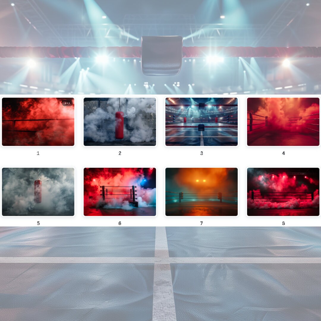 Boxing Digital Backdrops Boxing Ring Digital Backgrounds Sports ...