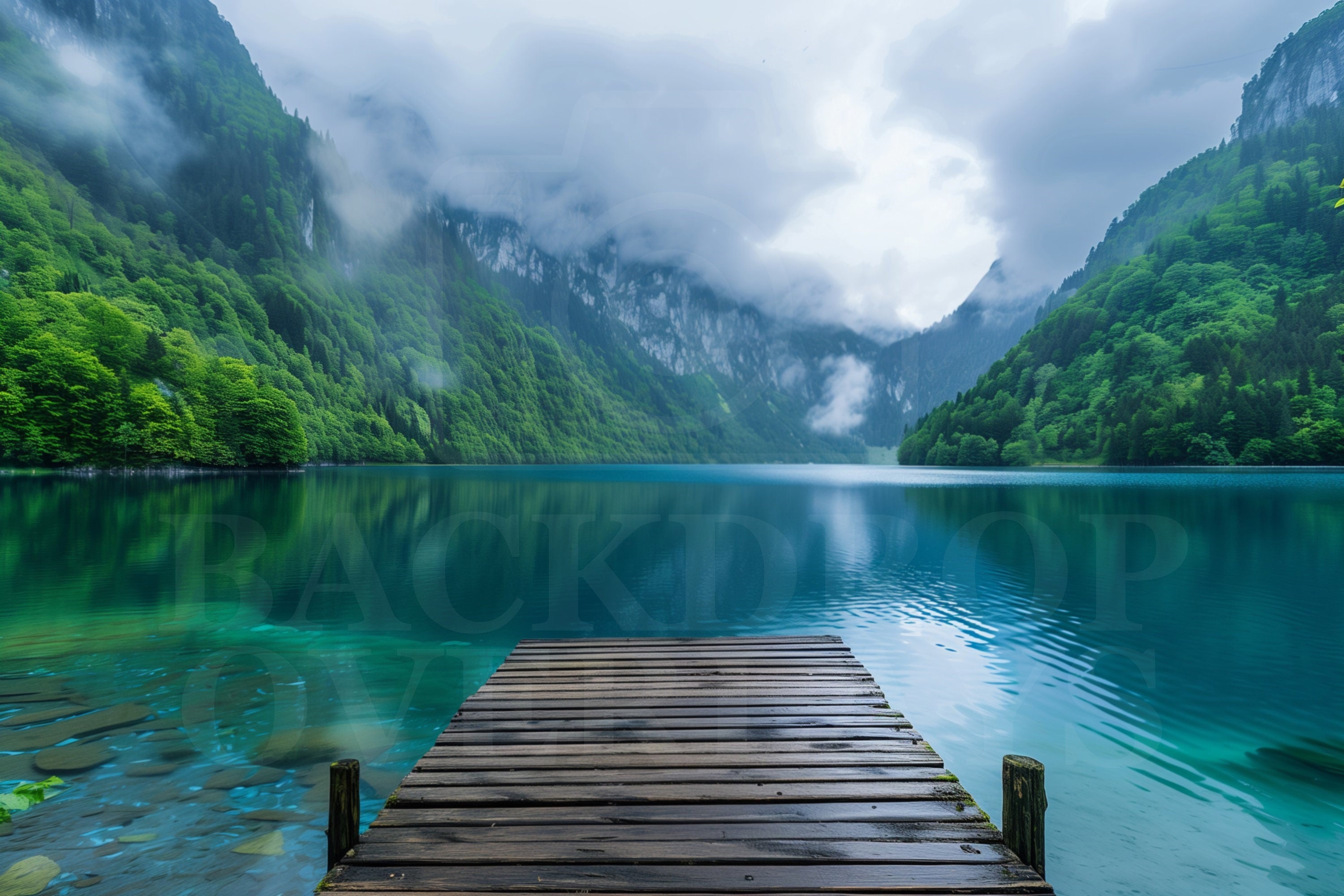 Summer Lake Digital Backdrop Lakeside Scenic Digital Background Outdoor ...