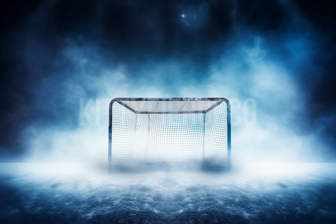 Hockey Digital Backdrop Ice Rink Digital Background Goalie Sports ...