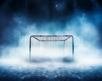 Hockey Digital Backdrop Ice Rink Digital Background Sports Poster ...