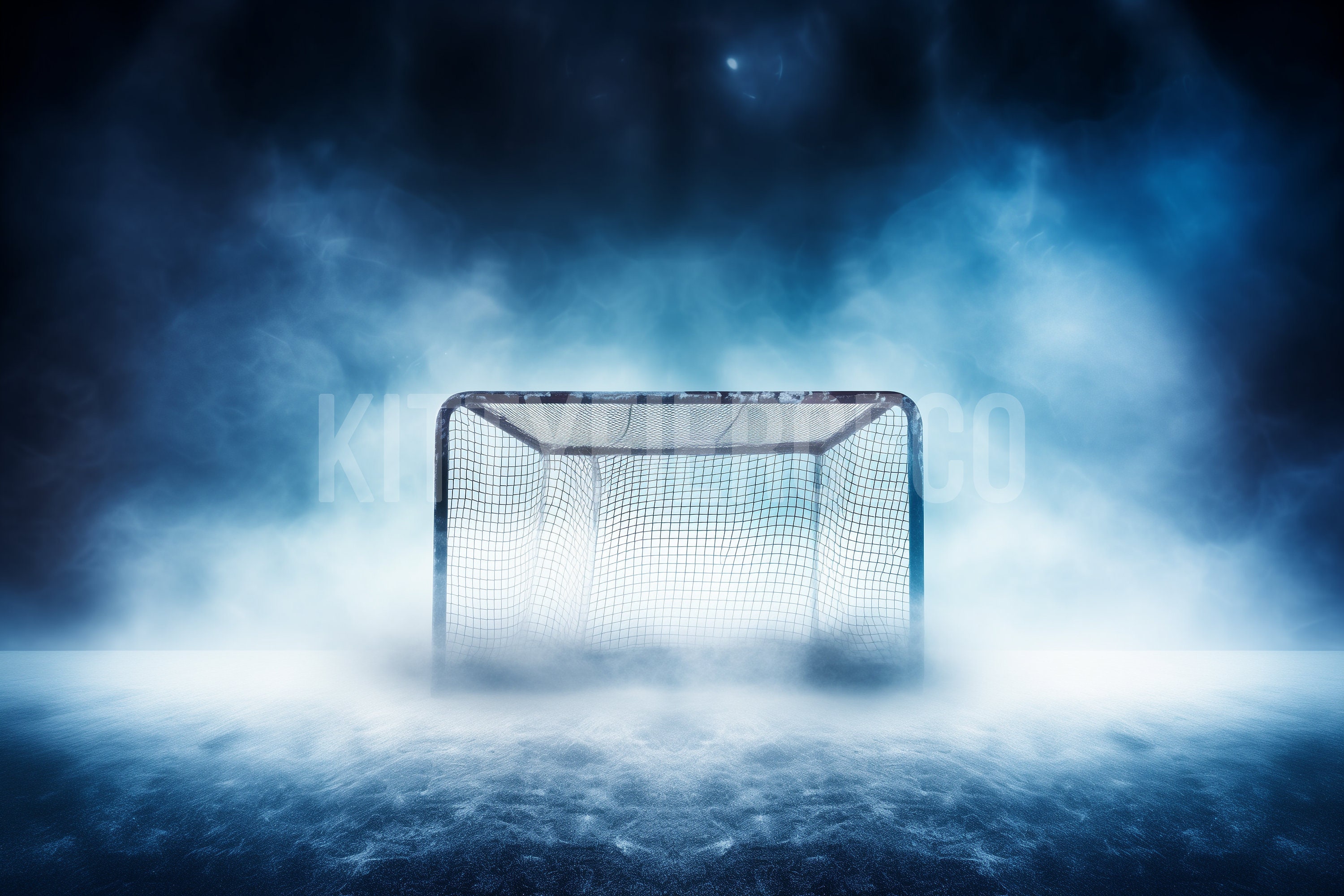 Hockey Digital Backdrop Ice Rink Digital Background Goalie Sports ...