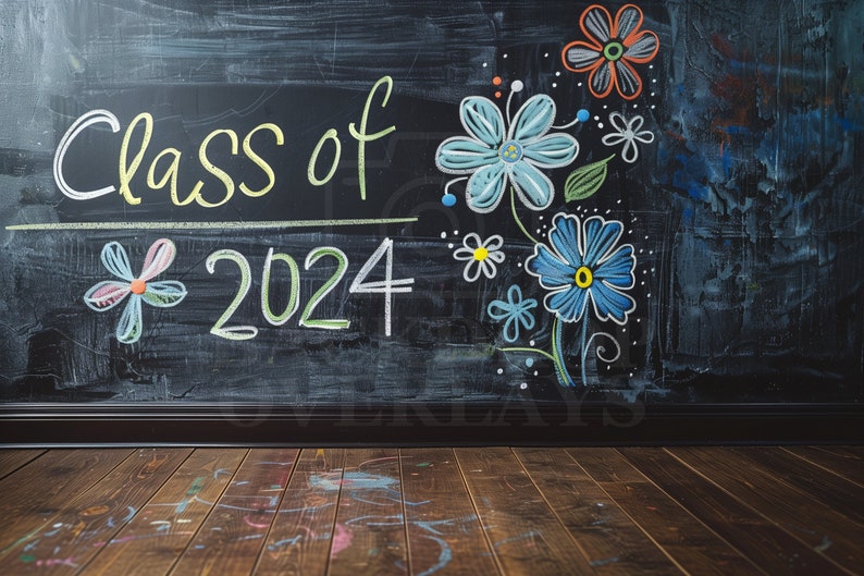 Senior Grad Digital Backdrop Graduation Class of 2024 Background Back ...