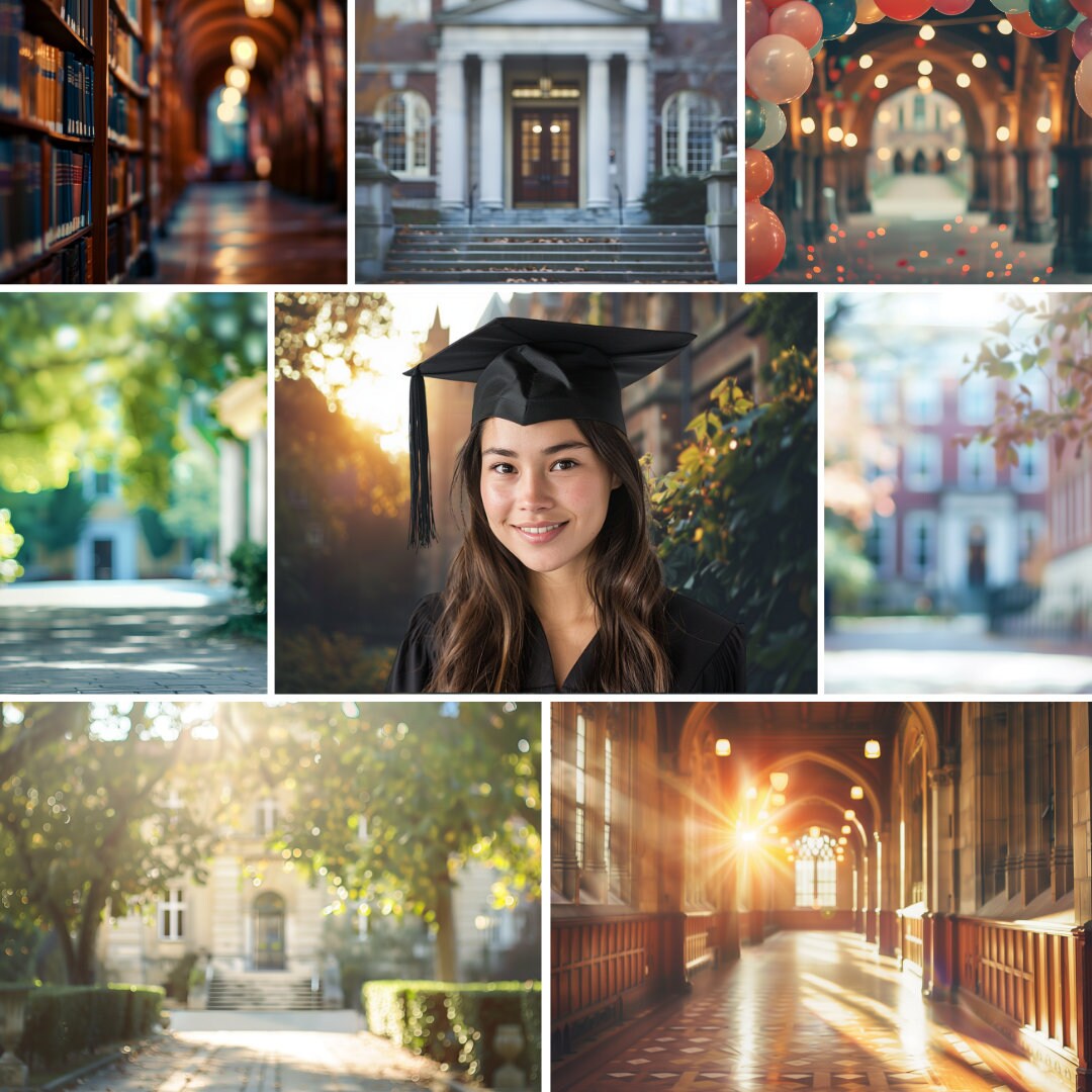 Graduation Digital Backdrops Professional Headshot Soft Focus ...