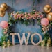 Second Birthday Digital Backdrop Cake Smash Studio Photo Prop Two 2nd ...