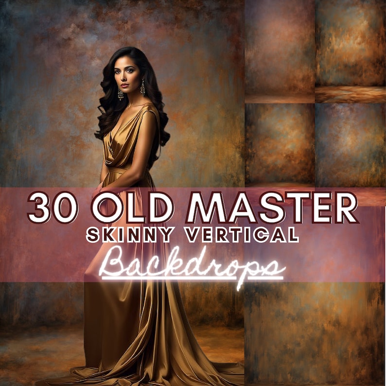 Old Master Style Digital Backdrops Autumn Brown Fine Art Textured ...