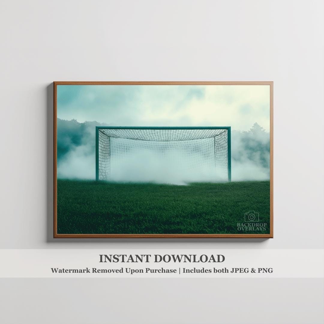 Soccer Goal Digital Backdrop Team Sports Photography Background Studio ...