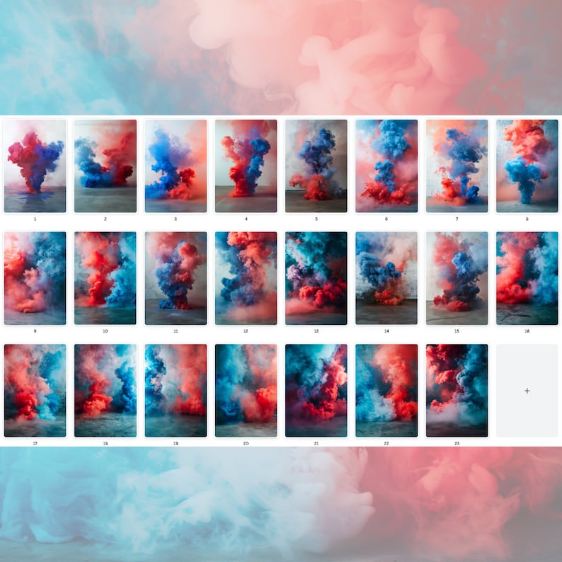 Smokey Digital Backdrops Red White Blue Studio Backgrounds Patriotic ...