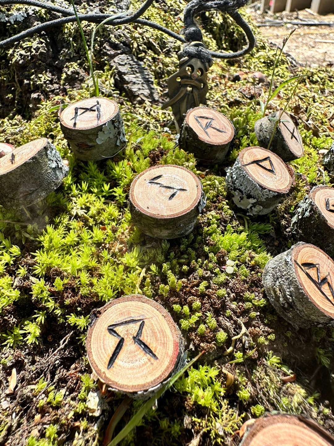 Elder Futhark Rune Set 24 Pc Traditional Wood Runes Handmade From ...