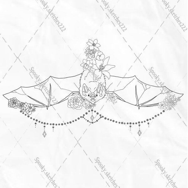 Bat Tattoo - Etsy