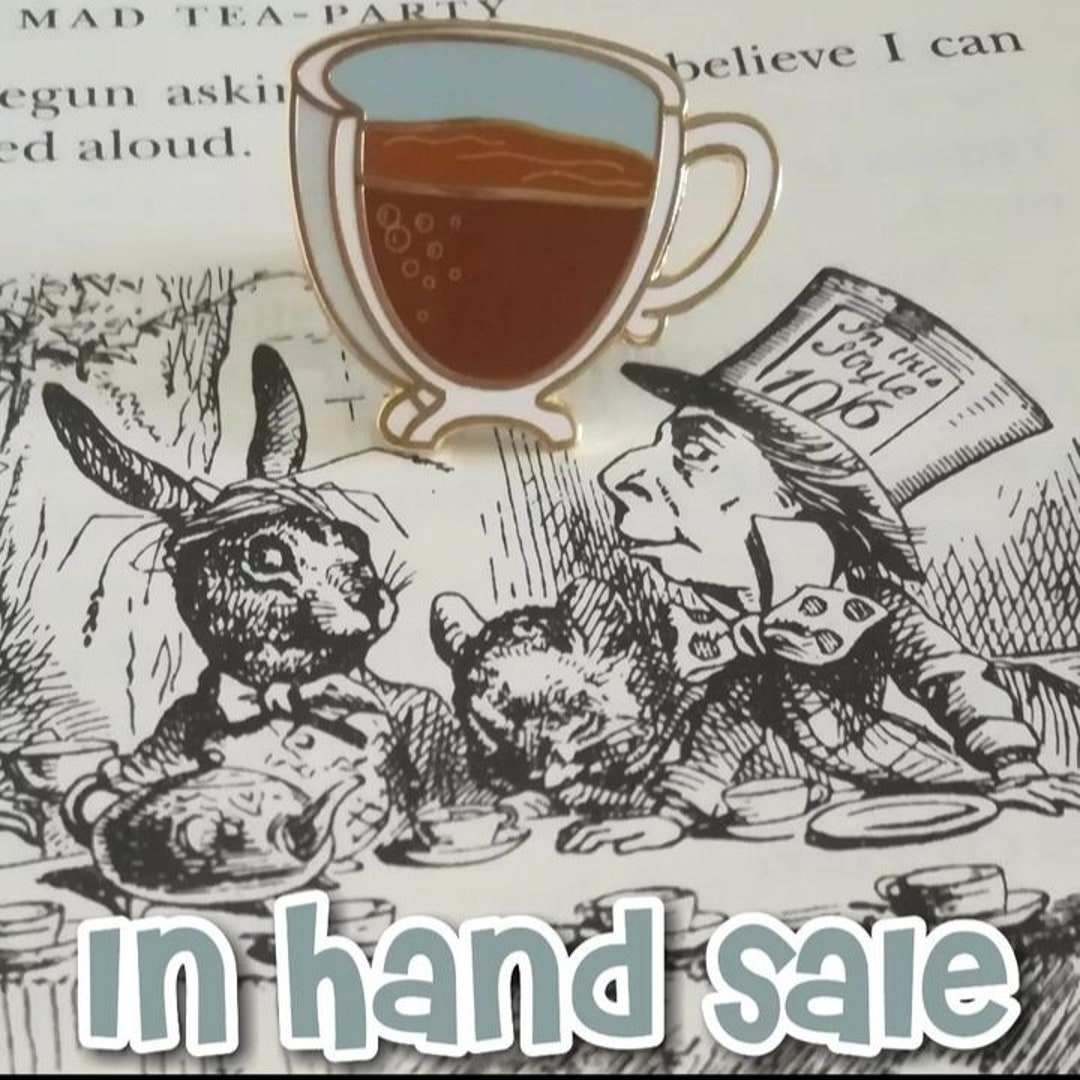 Alice in Wonderland Half Tea Cup Mini 1 Fantasy Pin - Etsy